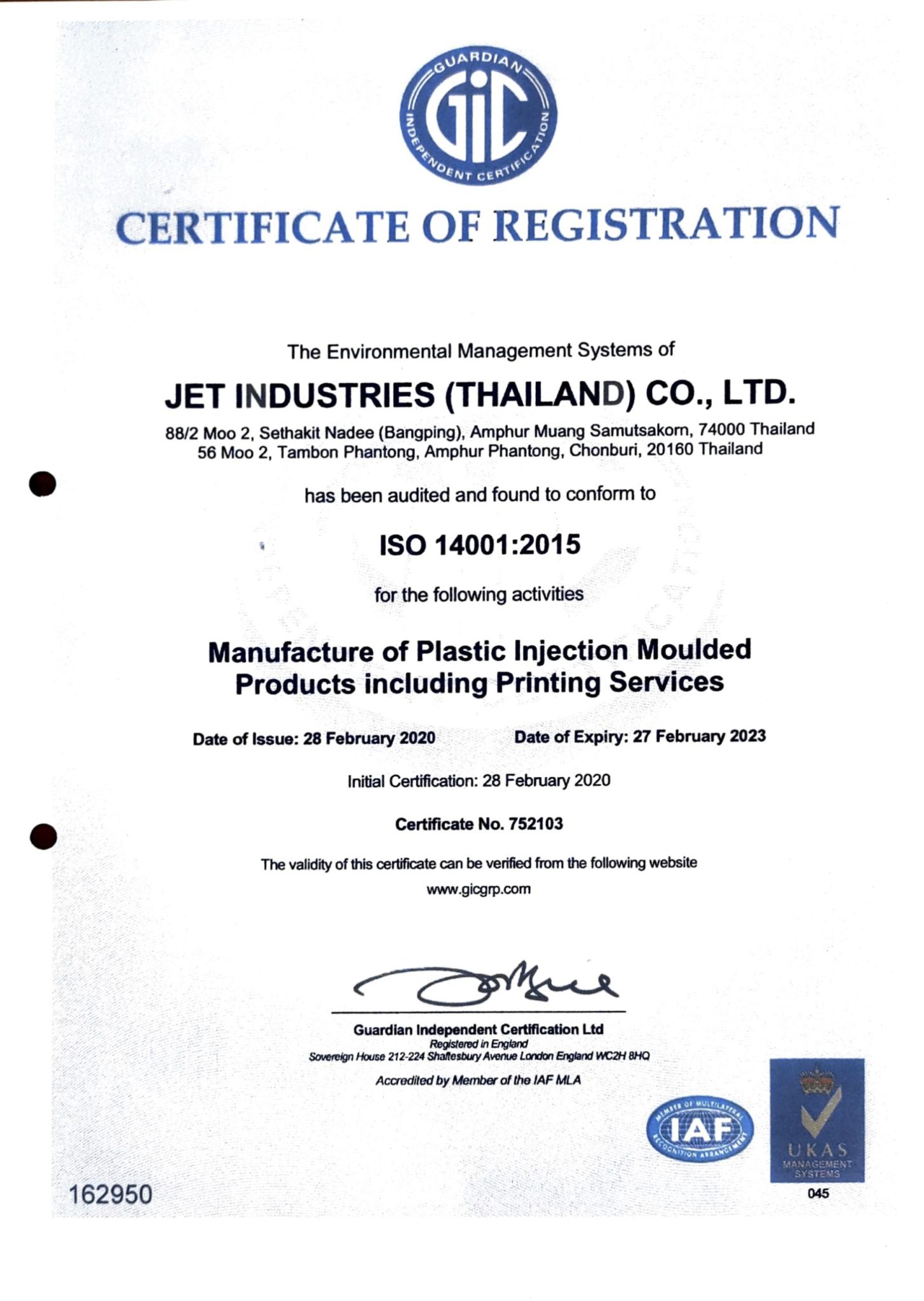 Jet Industries – Top precision plastic injection moulders in Thailand